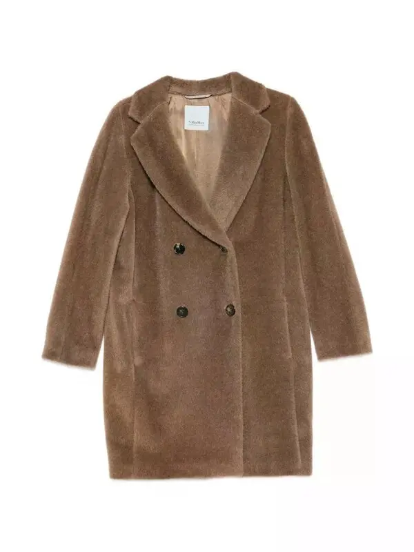 Max Mara Double-breasted Brushed Coat