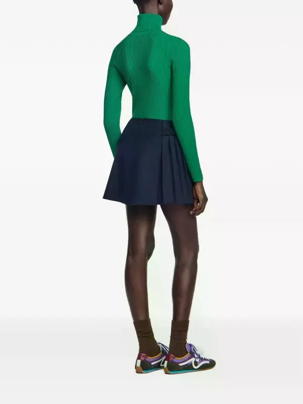 Sandro Wool Skort With Buttons