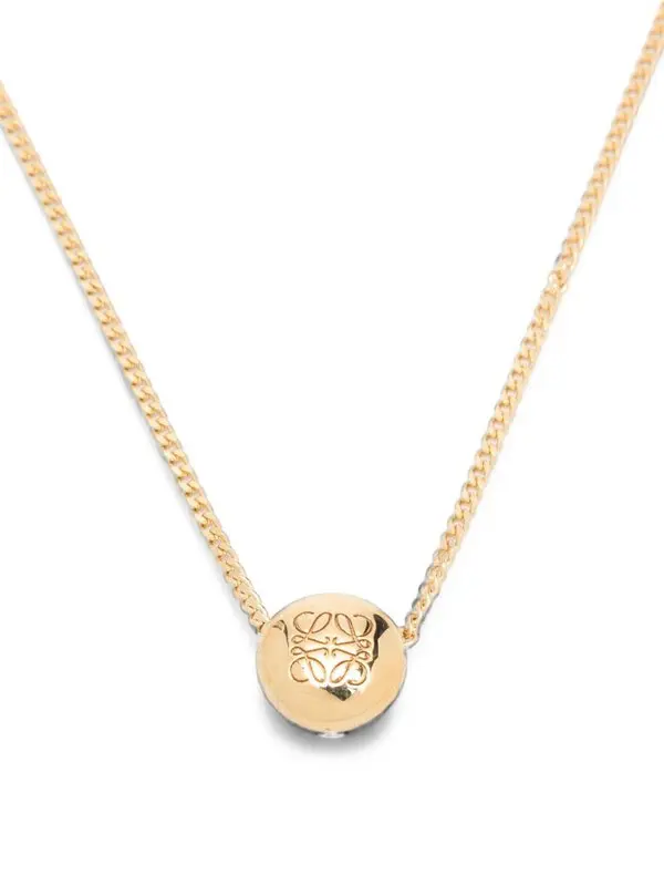 Loewe Anagram Silver Necklace