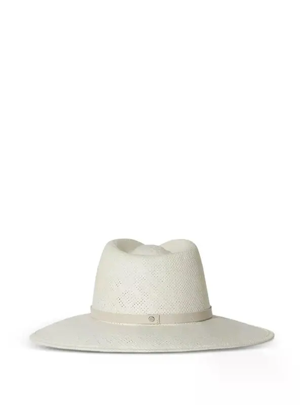 Janessa Leoné Valentine Leather-trim Hat - White