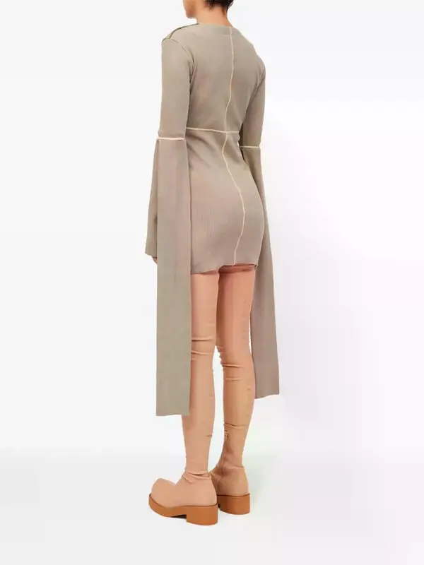 MAISON MARGIELA Exposed-seam Knitted Minidress