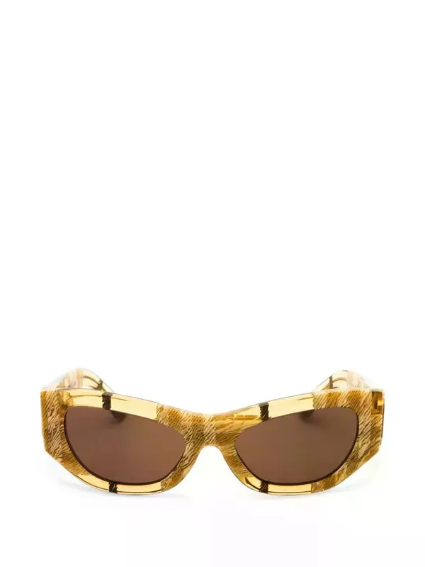 Burberry Check Cat-eye Sunglasses - Neutrals