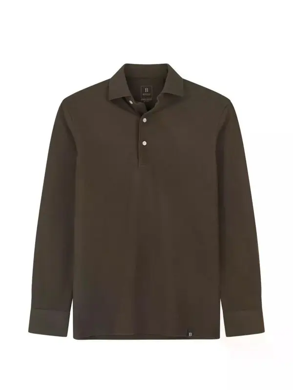 Boggi Milano Sakura Polo In Japanese Jersey