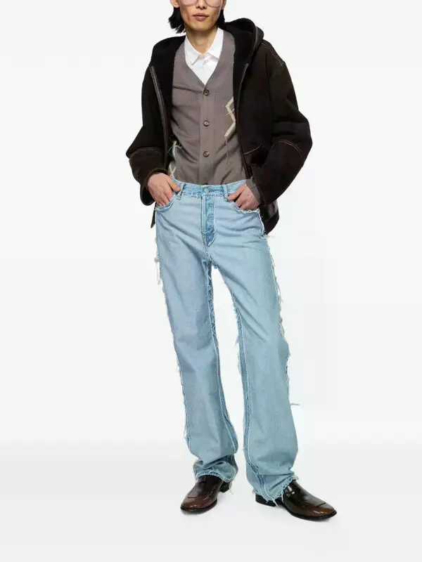 Acne Studios Frayed Denim Jeans