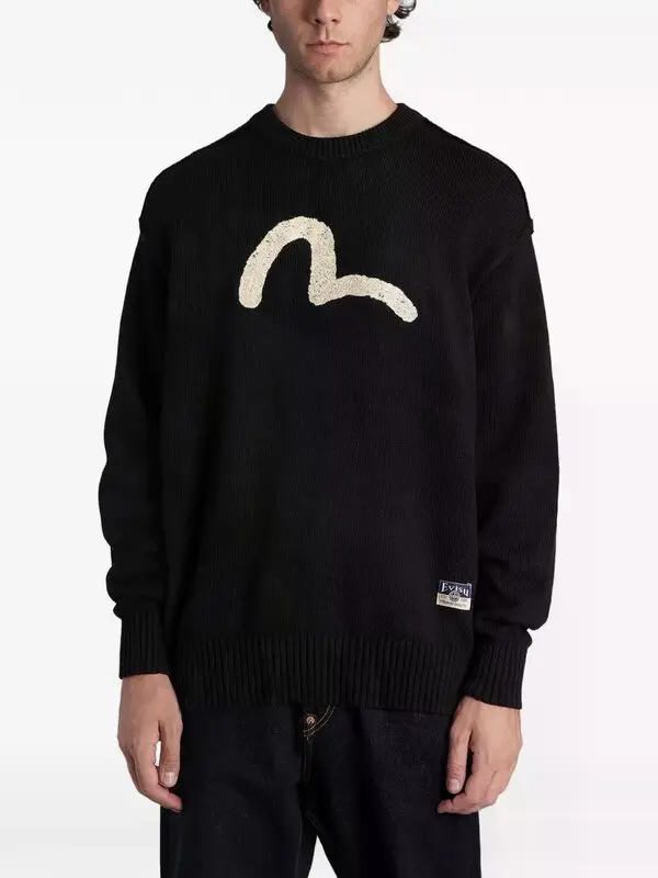 EVISU Seagull-intarsia Sweater