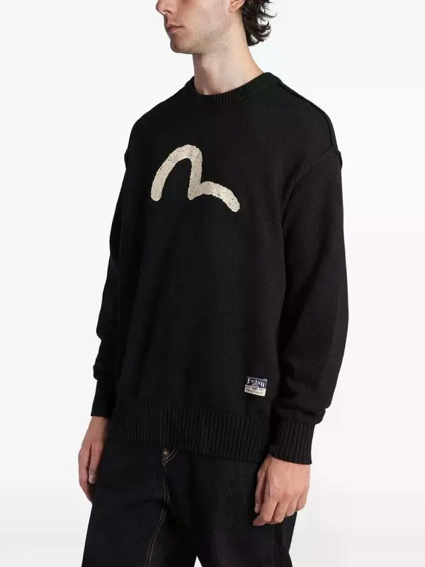 EVISU Seagull-intarsia Sweater