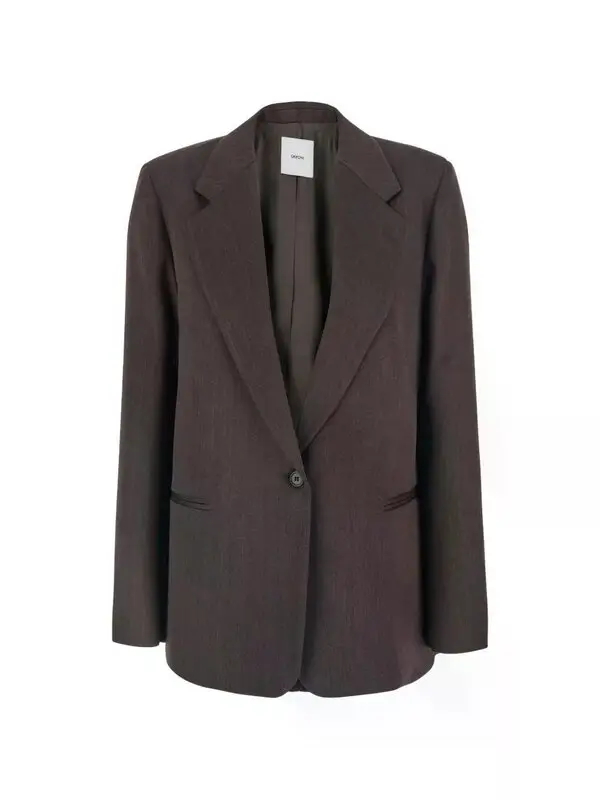 GRIFONI Single-breasted Blazer - Brown