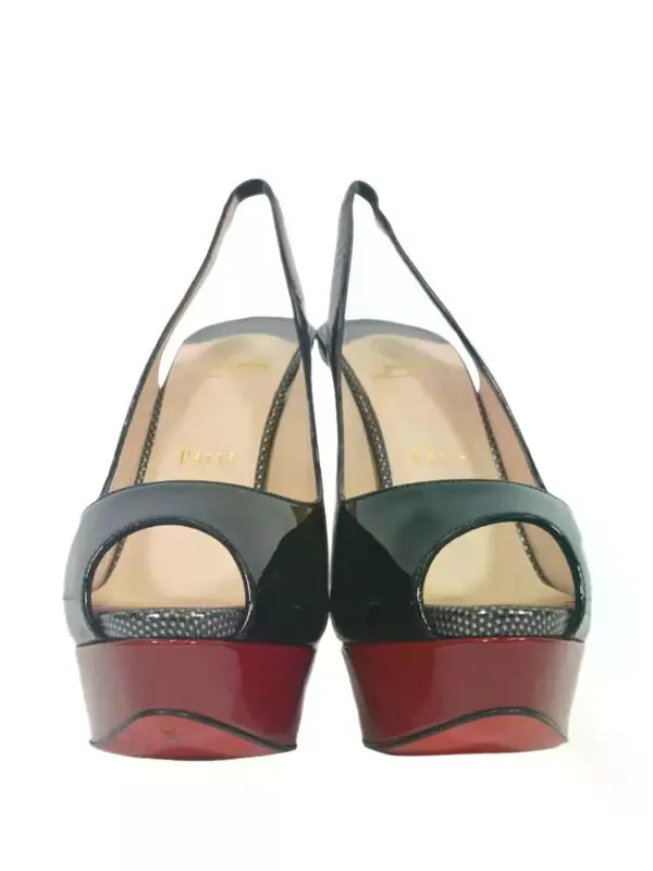CHRISTIAN LOUBOUTIN Lady Peep Sling Platform Pumps