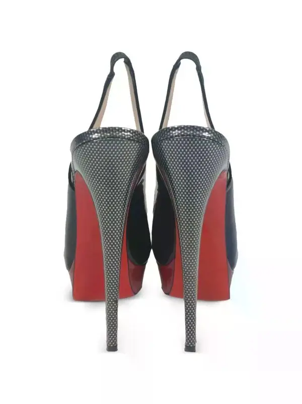 CHRISTIAN LOUBOUTIN Lady Peep Sling Platform Pumps