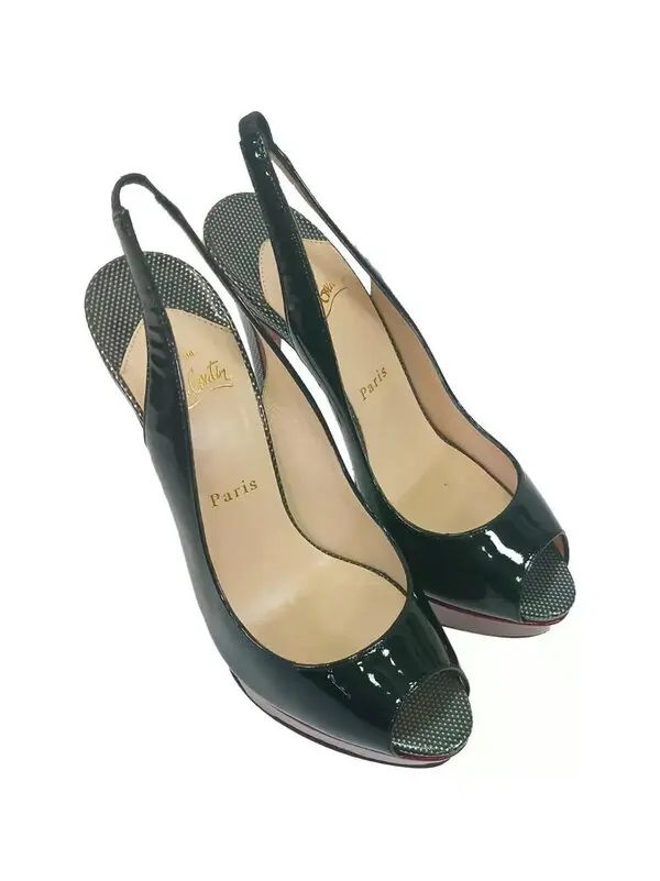 CHRISTIAN LOUBOUTIN Lady Peep Sling Platform Pumps