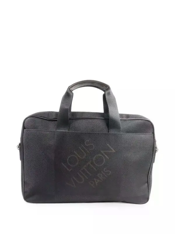 LOUIS VUITTON Pm Associe Damier Geant Briefcase - Black
