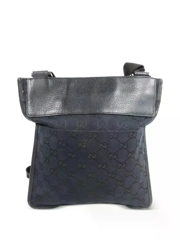 Gucci Gg Canvas Shoulder Bag - Blue