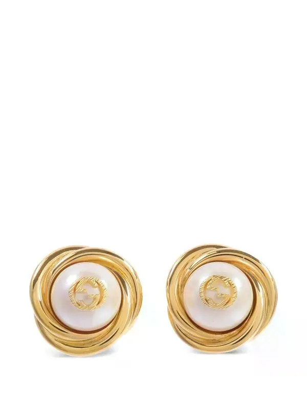 Gucci Interlocking G Clip-on Earrings - Gold
