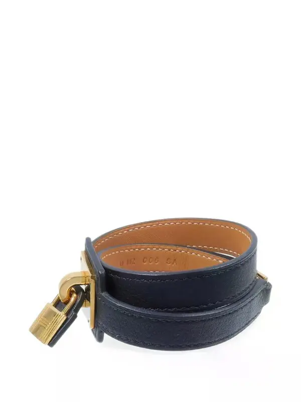 Hermès 2019 O'kelly Double Tour Leather Bracelet - Gold