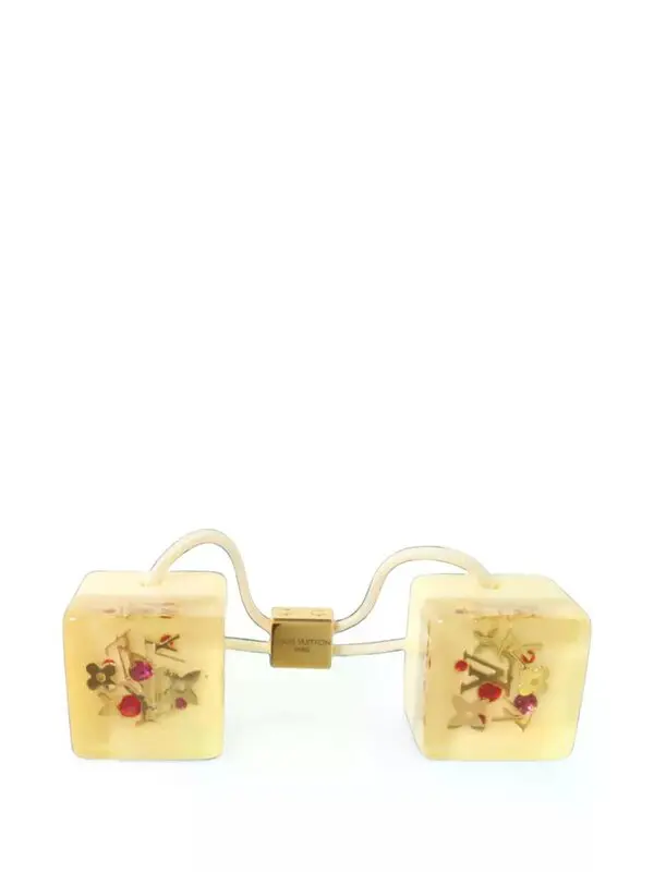 LOUIS VUITTON Hair Cube Hair Tie - Neutrals