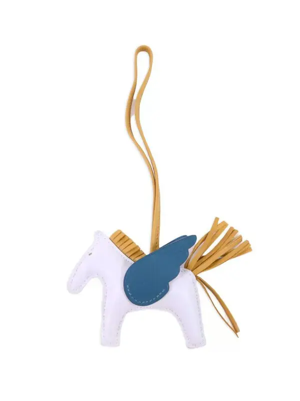 Hermès 2021 Pm Rodeo Pegase Bag Charm - White