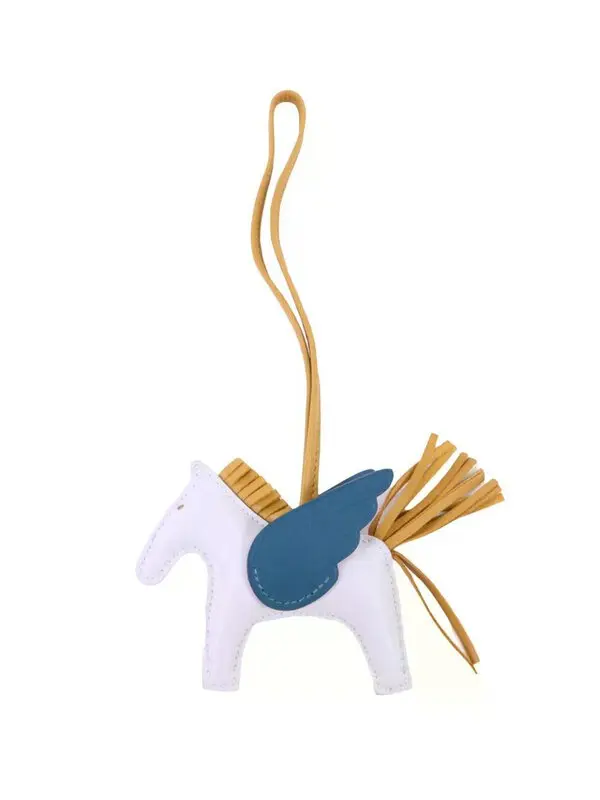Hermès 2021 Pm Rodeo Pegase Bag Charm - White
