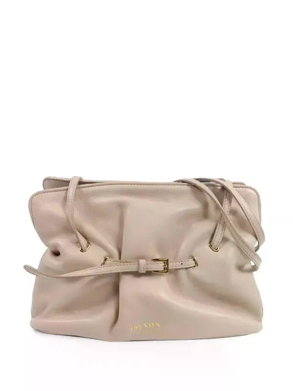 Prada Small Buckled Shoulder Bag - Pink
