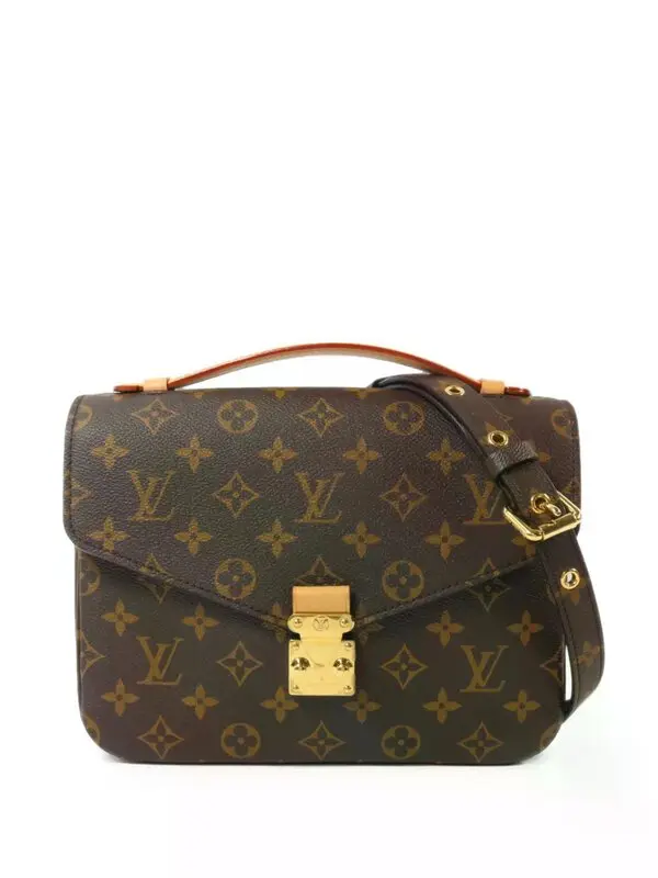 LOUIS VUITTON Pochette Metis Mm Monogram Tote Bag - Brown