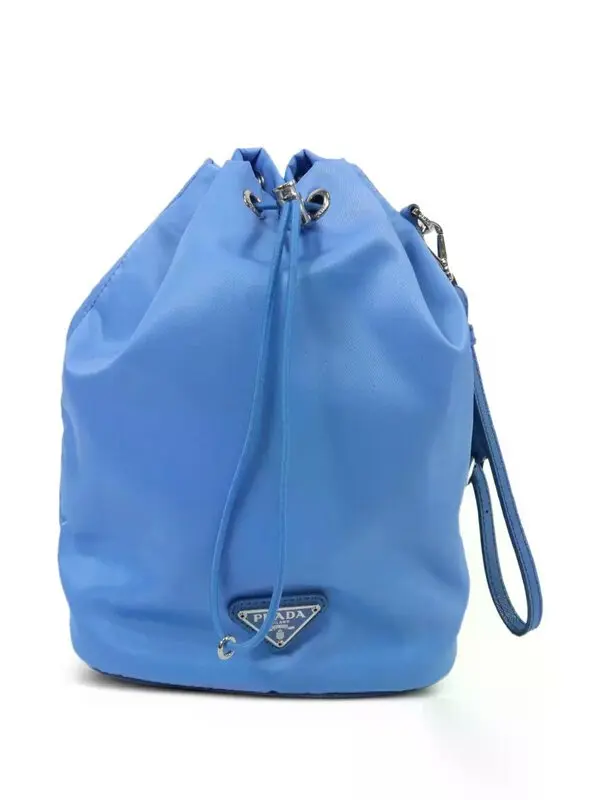 Prada Re-nylon Clutch Bag - Blue