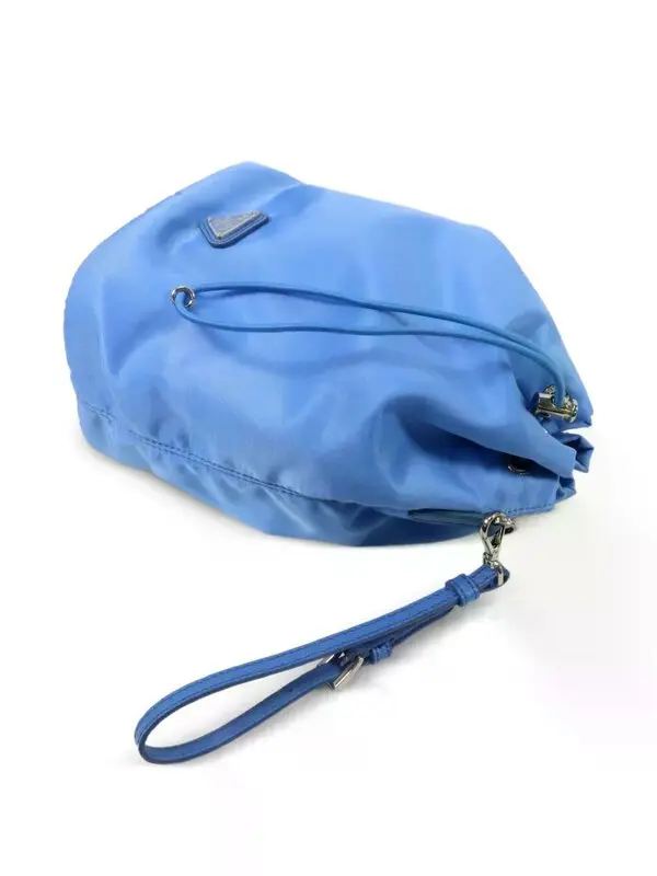 Prada Re-nylon Clutch Bag - Blue
