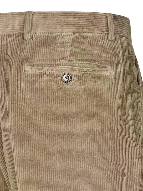 CELLAR DOOR Pleated Corduroy Trousers