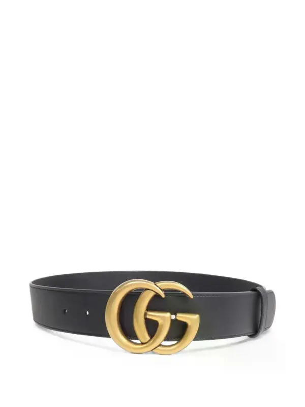 Gucci Gg Marmont Leather Belt - Black