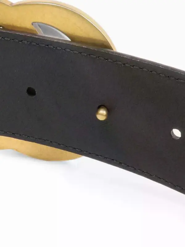 Gucci Gg Marmont Leather Belt - Black