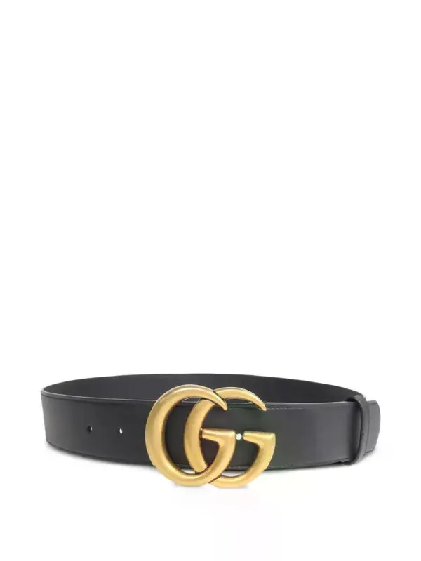 Gucci Gg Marmont Leather Belt - Black