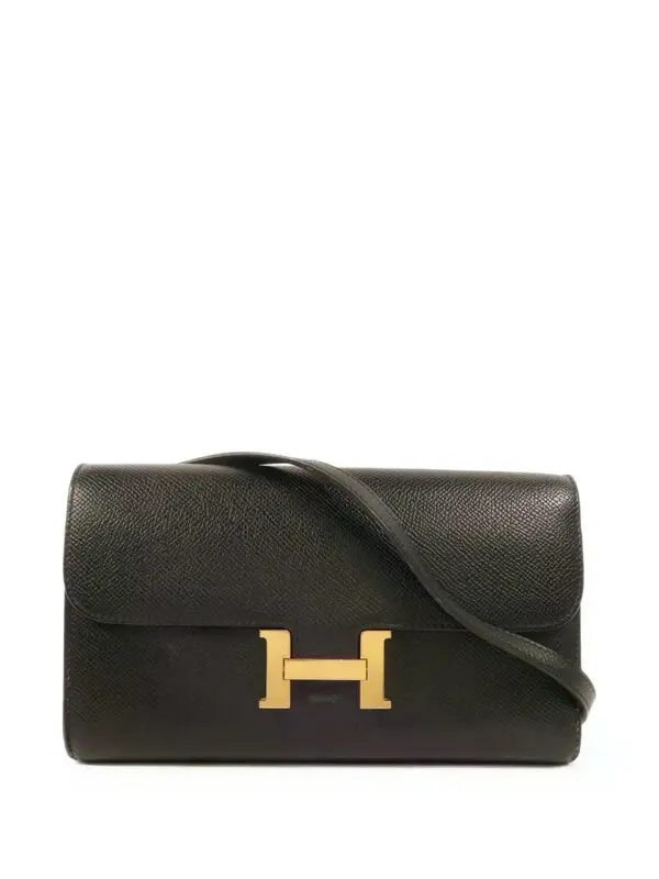 Hermès Constance To Go Leather Shoulder Bag - Black