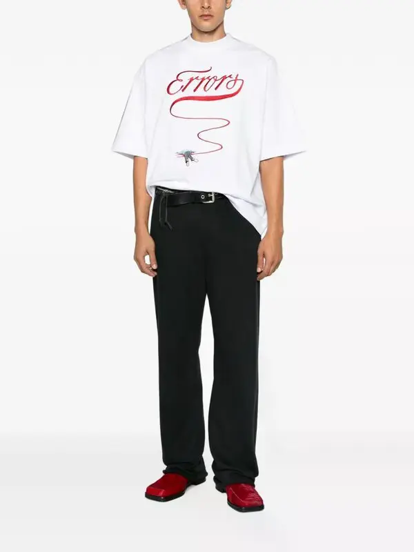 HOUSE OF ERRORS Embroidered High-neck T-shirt