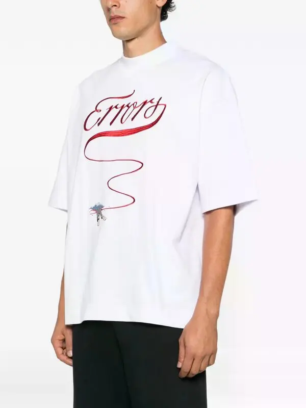 HOUSE OF ERRORS Embroidered High-neck T-shirt