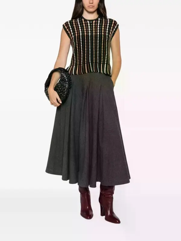 Ulla Johnson Crochet-knit Peplum Top - Black