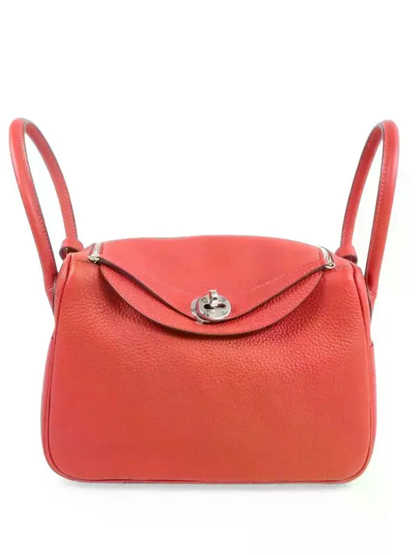 Hermès Lindy 26 Leather Tote Bag - Red