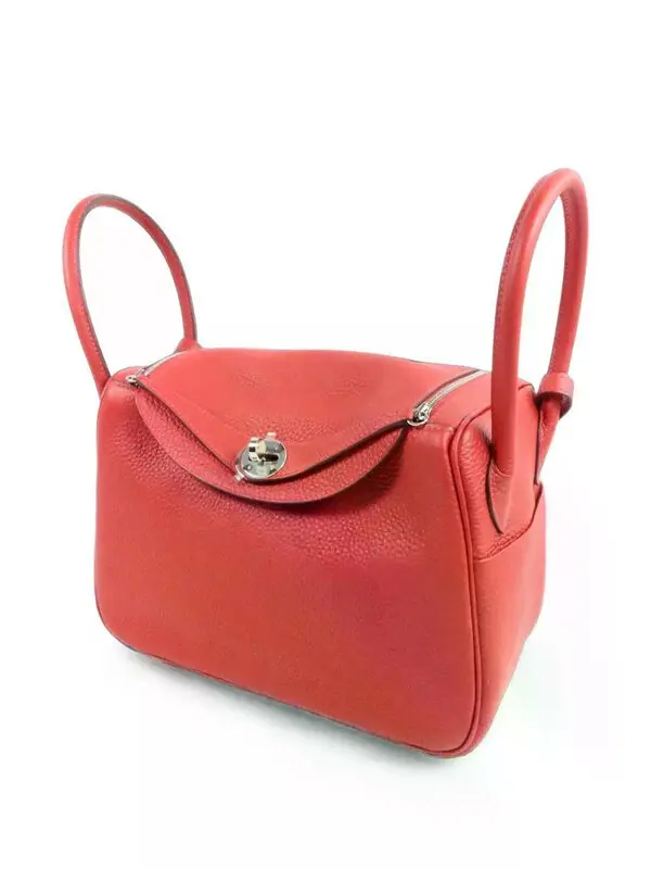 Hermès Lindy 26 Leather Tote Bag - Red