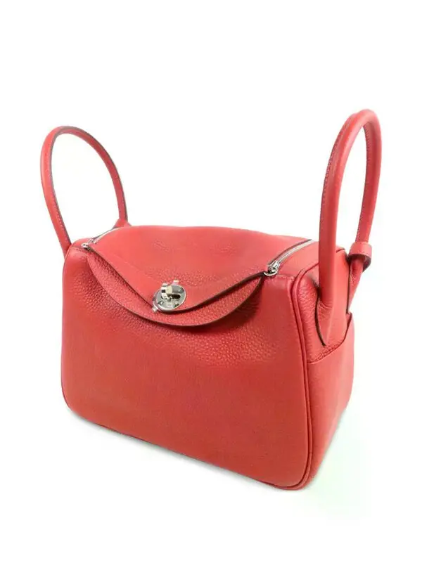 Hermès Lindy 26 Leather Tote Bag - Red