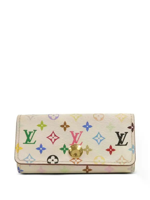 LOUIS VUITTON Monogram Multicolore Key Holder - White