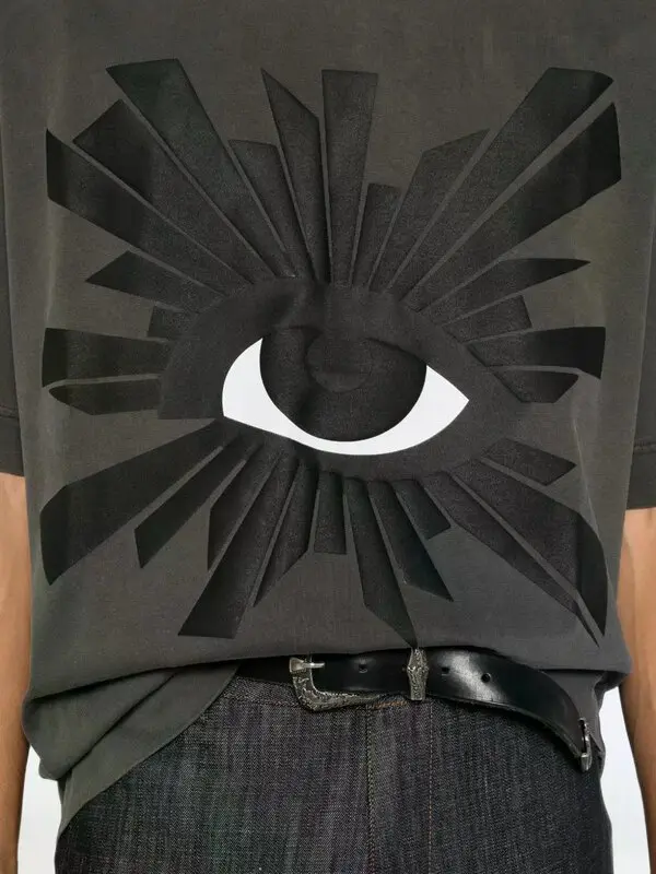 HOUSE OF ERRORS Graphic-print High-neck T-shirt