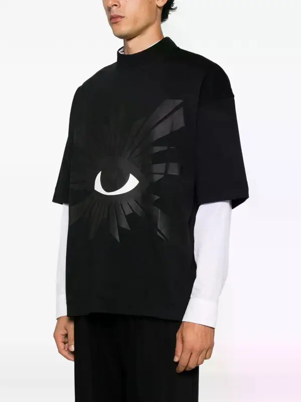 HOUSE OF ERRORS Graphic-print High-neck T-shirt