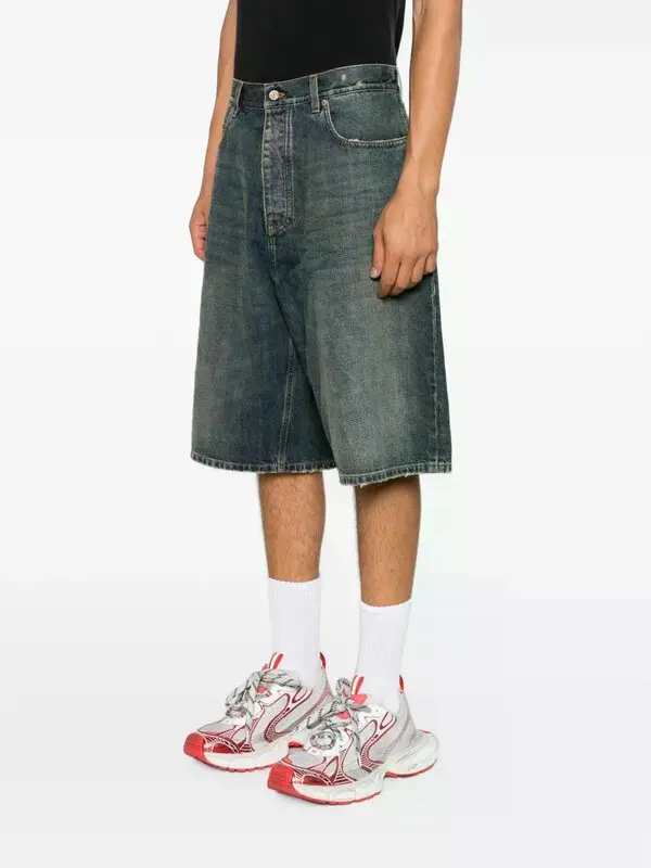 Balenciaga Faded Denim Shorts