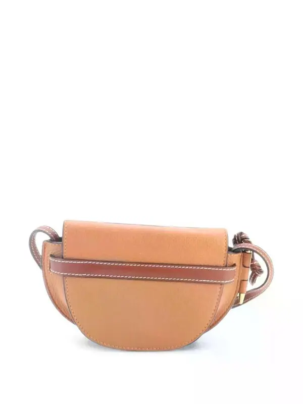 Loewe Gate Shoulder Bag Leather Mini Crossbody Bag - Brown