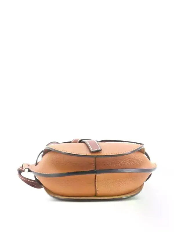Loewe Gate Shoulder Bag Leather Mini Crossbody Bag - Brown