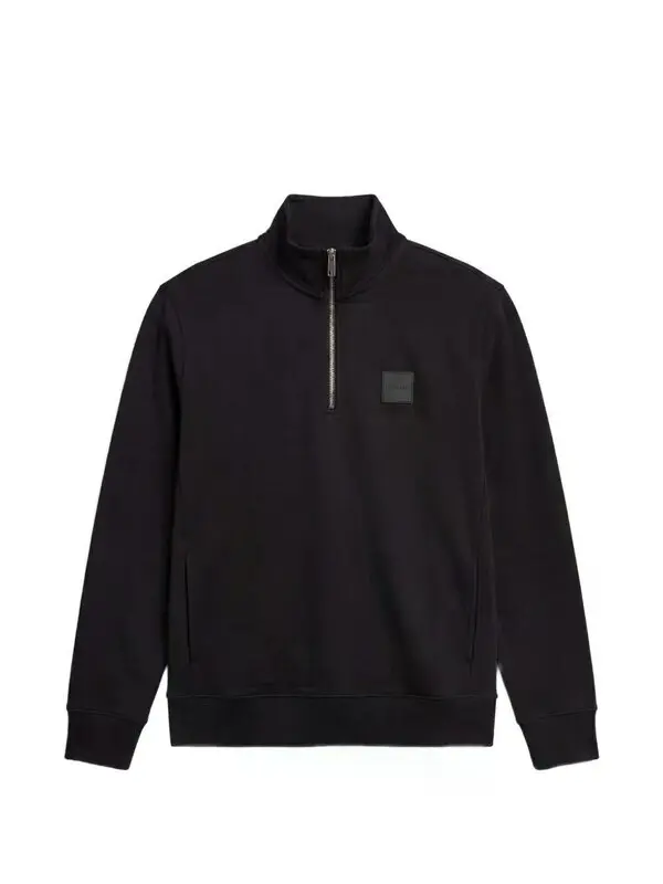 Calvin Klein Quarter-zip Logo-patch Sweater