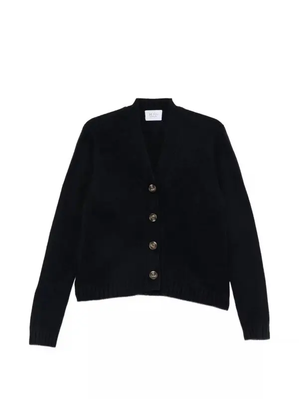 BEYOU V-neck Button-up Cardigan