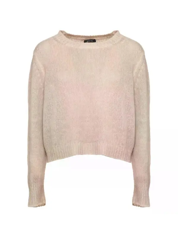 Avant Toi Fine-knit Ribbed-trim Sweatshirt - Neutrals