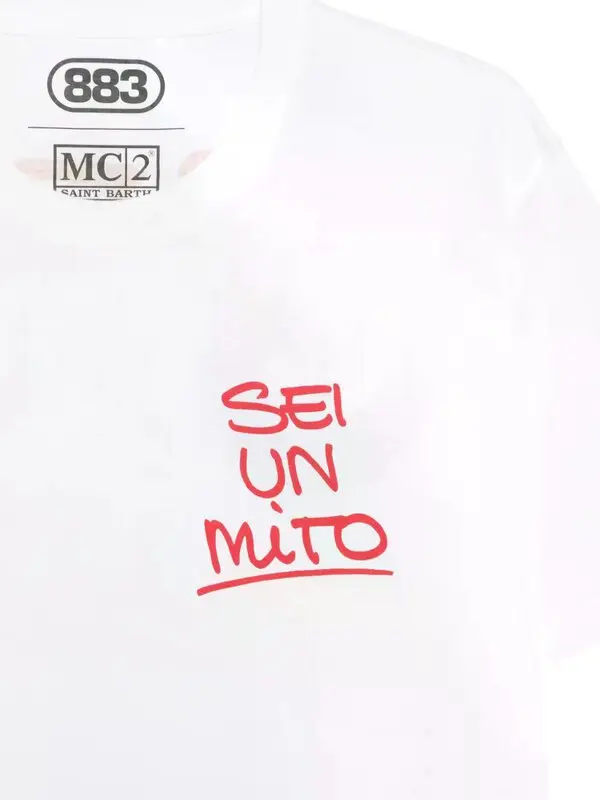 MC2 SAINT BARTH Graphic-print Cotton T-shirt