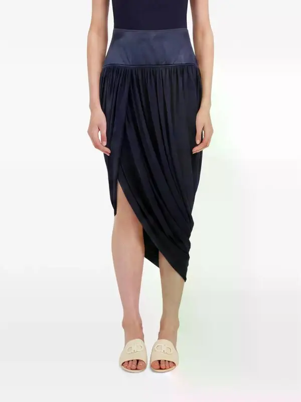 FERRAGAMO Gathered Midi Skirt