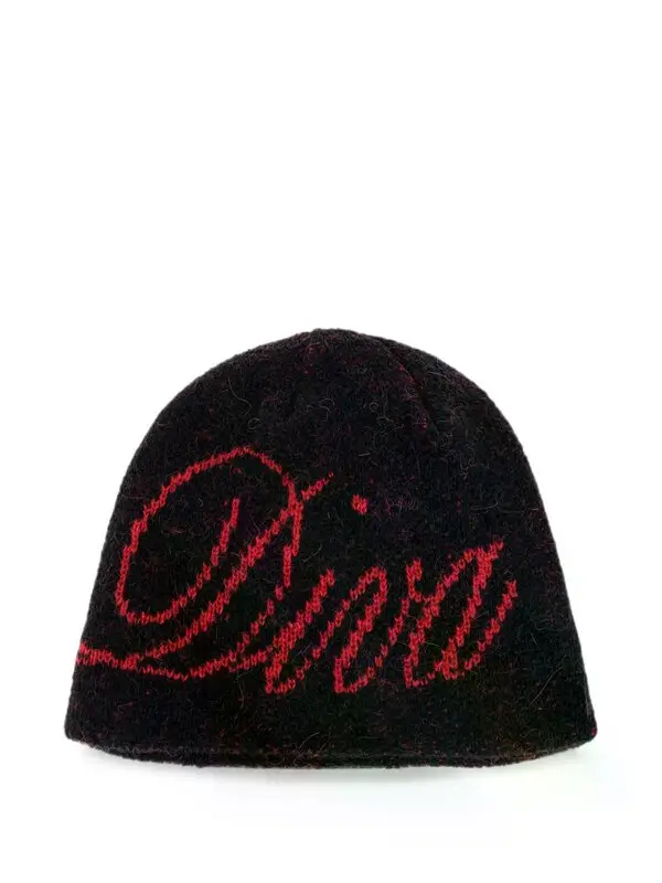 CARNE BOLLENTE Intarsia-knit Beanie Hat - Black