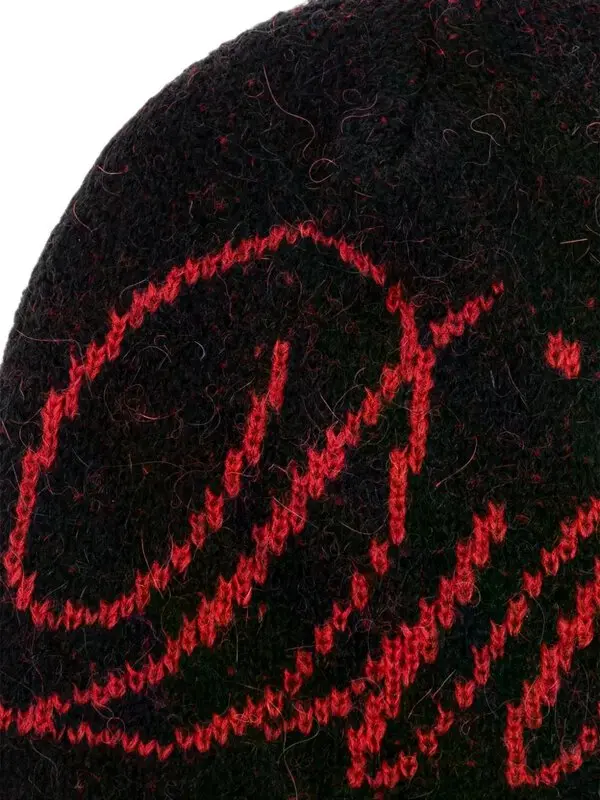 CARNE BOLLENTE Intarsia-knit Beanie Hat