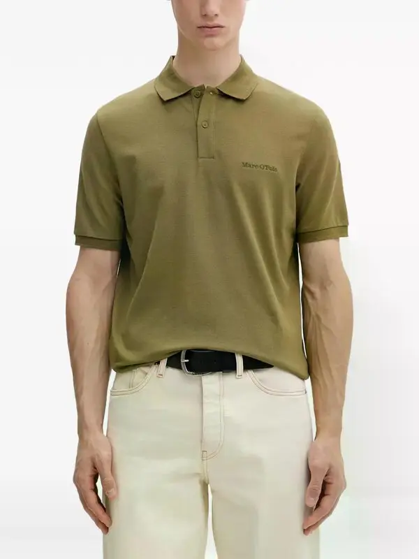 Marc O'polo Logo-embroidered Piqué Polo Shirt